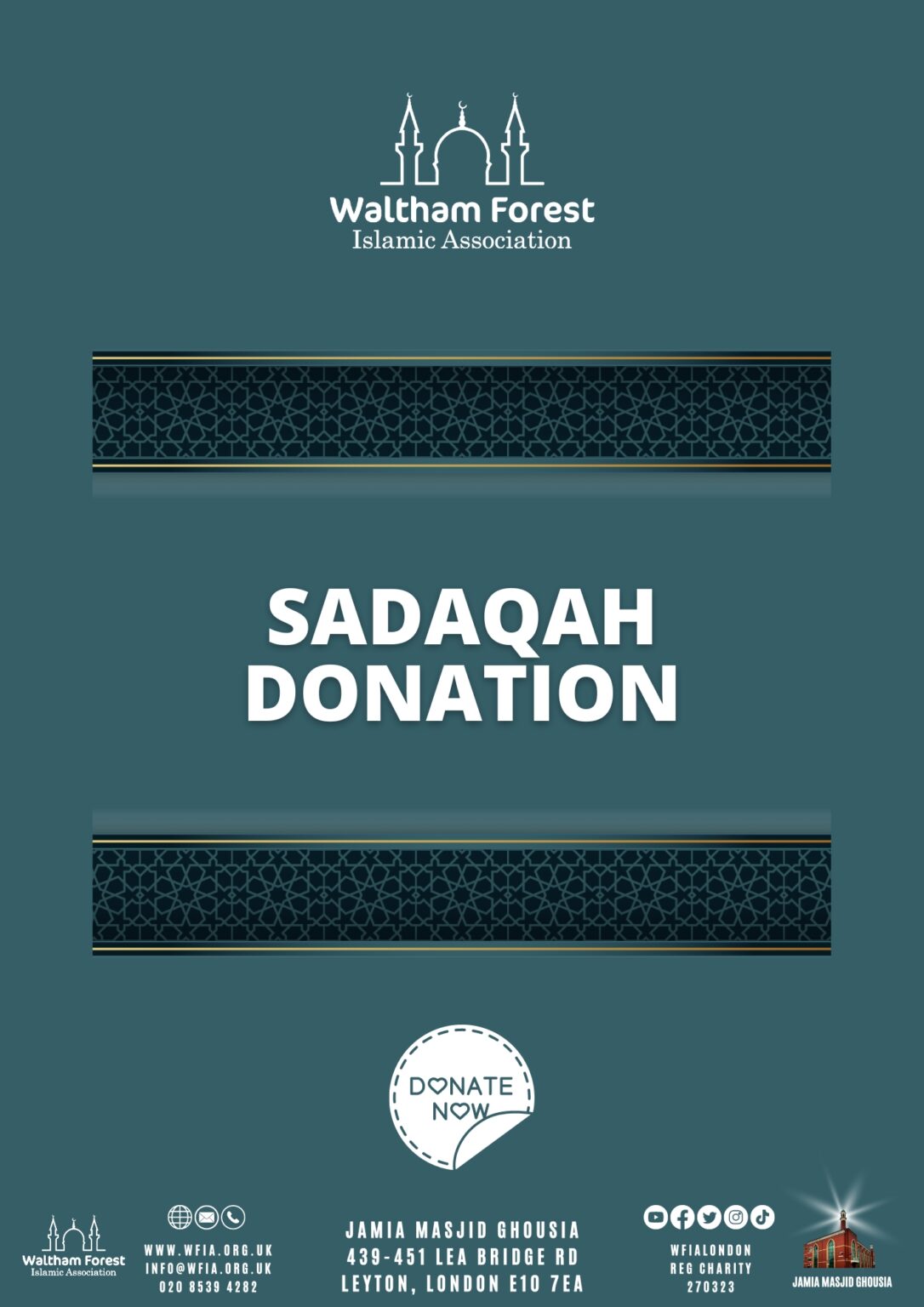 WFIA | Lea Bridge Road Mosque | – Jamia Masjid Ghousia