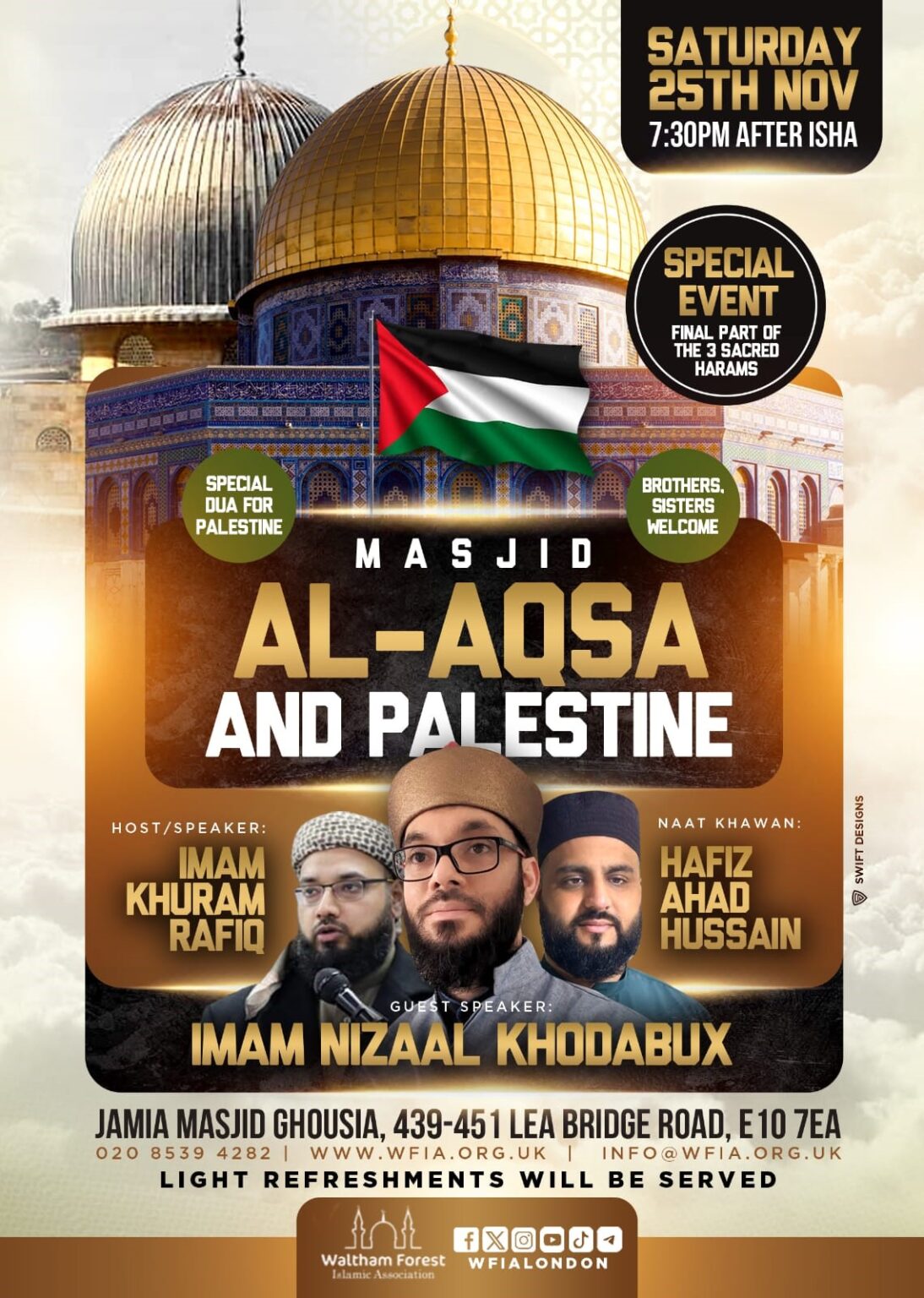 The Sacred Haram – Masjid Al-Aqsa – WFIA | Lea Bridge Road Mosque